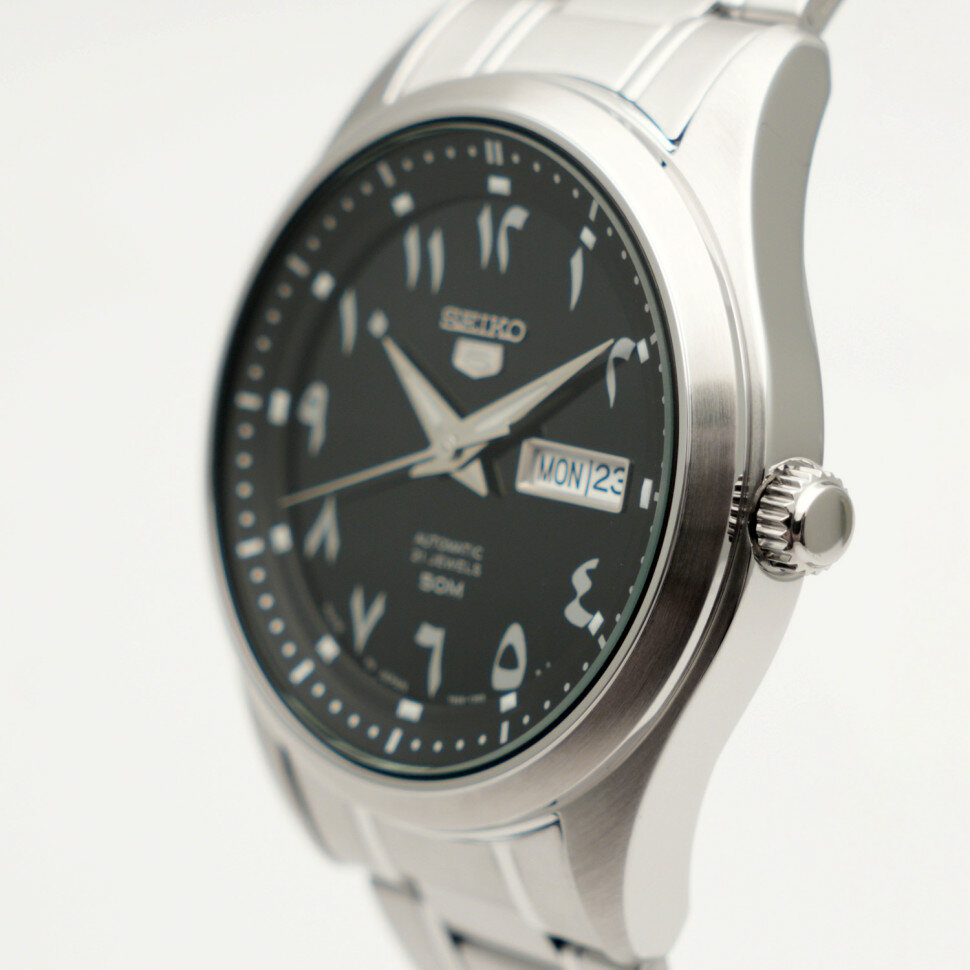 Наручные часы SEIKO SEIKO 5, черный/серебристый — фото 1