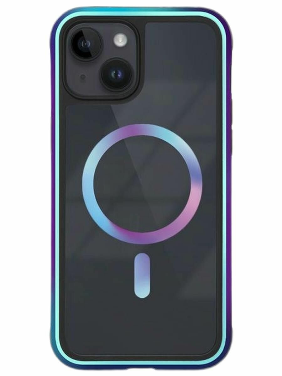 Чехол ультратонкий K-DOO Mag Ares для iPhone 14, бирюзовый