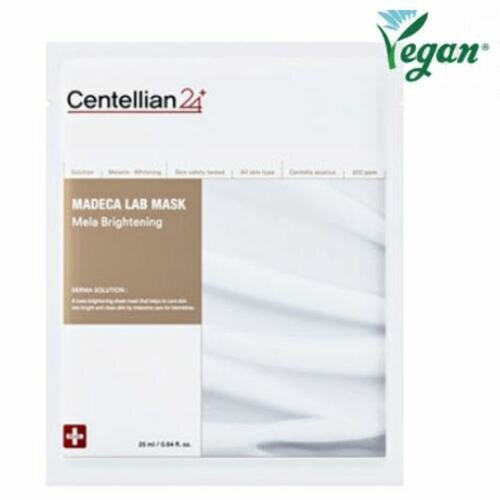 CENTELLIAN24 Centellian24 Маска тканевая выравнивающая тон кожи - Madeca lab mask mela brightening 25 мл Маска тканевая выравнивающая тон кожи 25 мл.