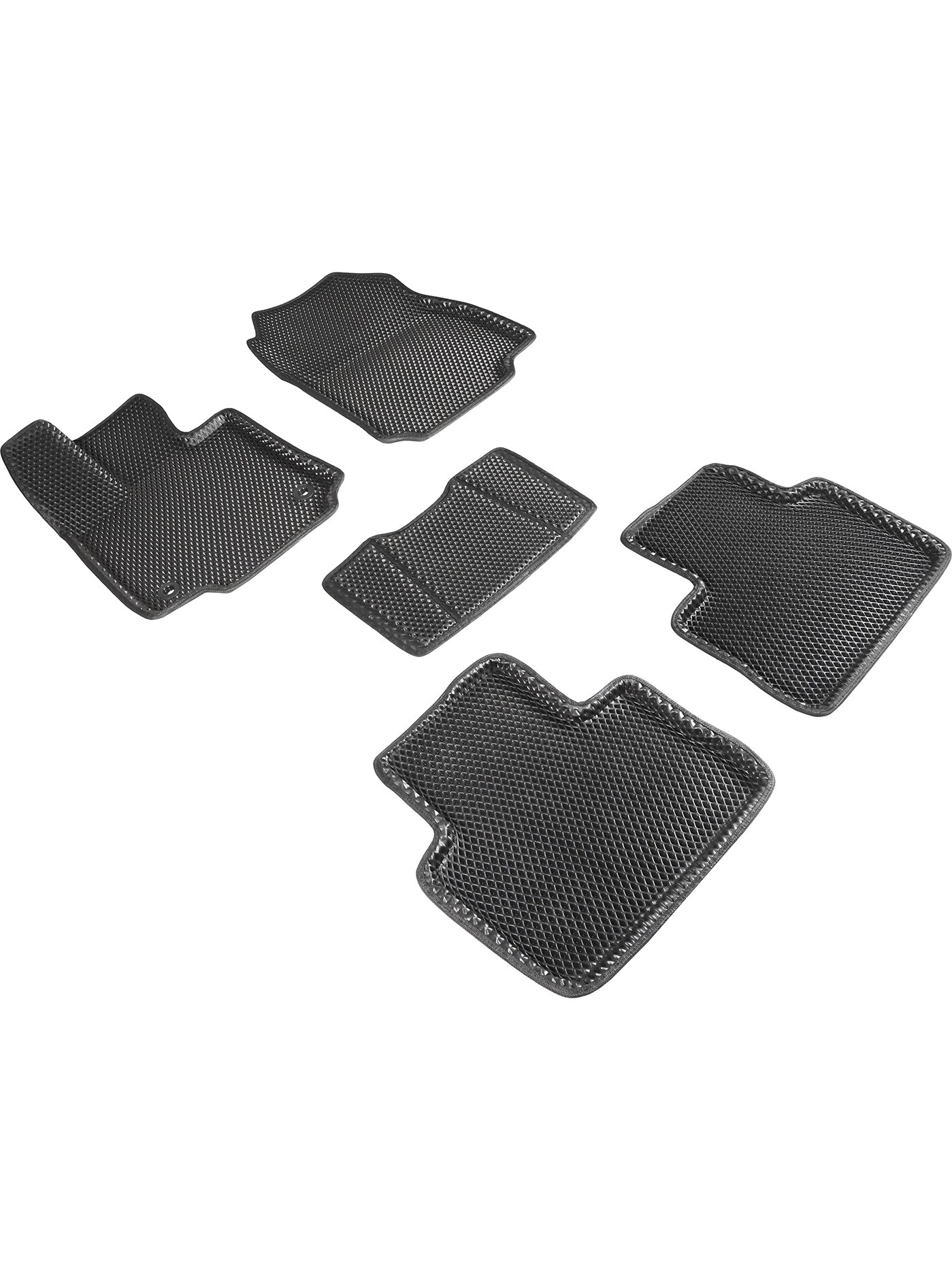 Коврики EVA 3D ромб для Toyota RAV4 V (XA50) АКПП 2019-н. в. Seintex 95196