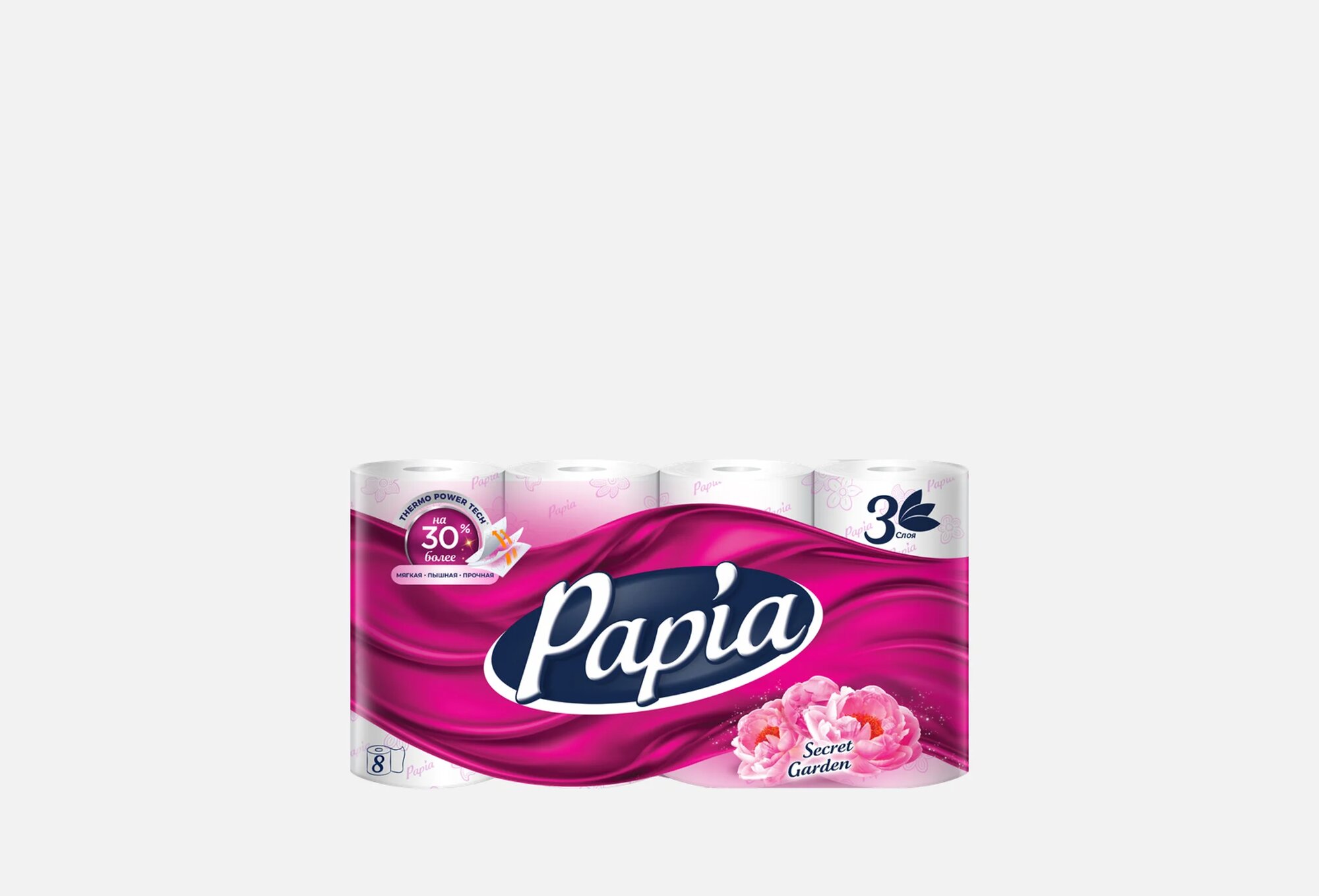 PAPIA SECRET GARDEN Туалетная бумага 8 шт
