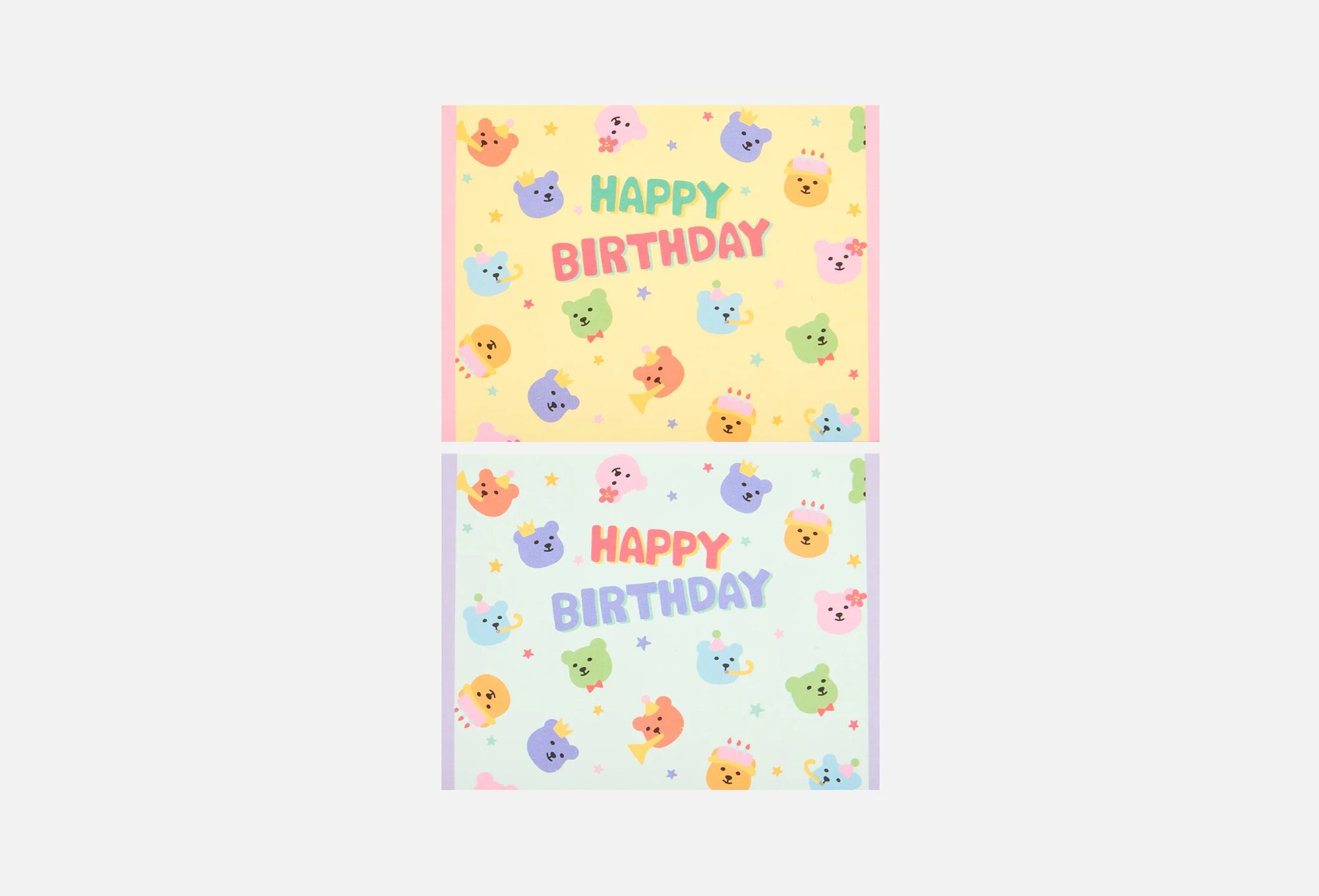 Dailylike Jelly bear 01 Happy birthday Складная открытка 2шт