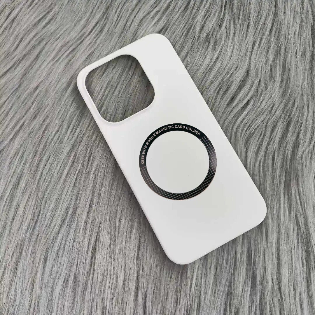 Тонкий цветной матовый резиновый чехол с поддержкой MagSafe для OnePlus OnePlus 9RT 5G, Белый, WHITE