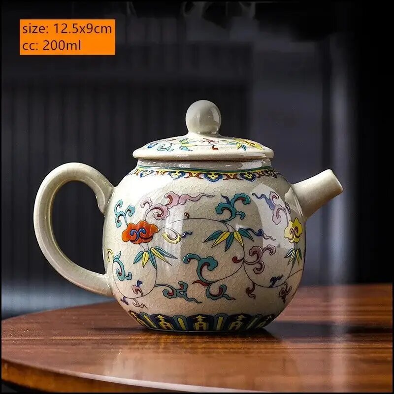 Керамический чайник JINGDE TEA SET 200 мл, A6。Керамический чайник JINGDE TEA SET 200 мл, A6