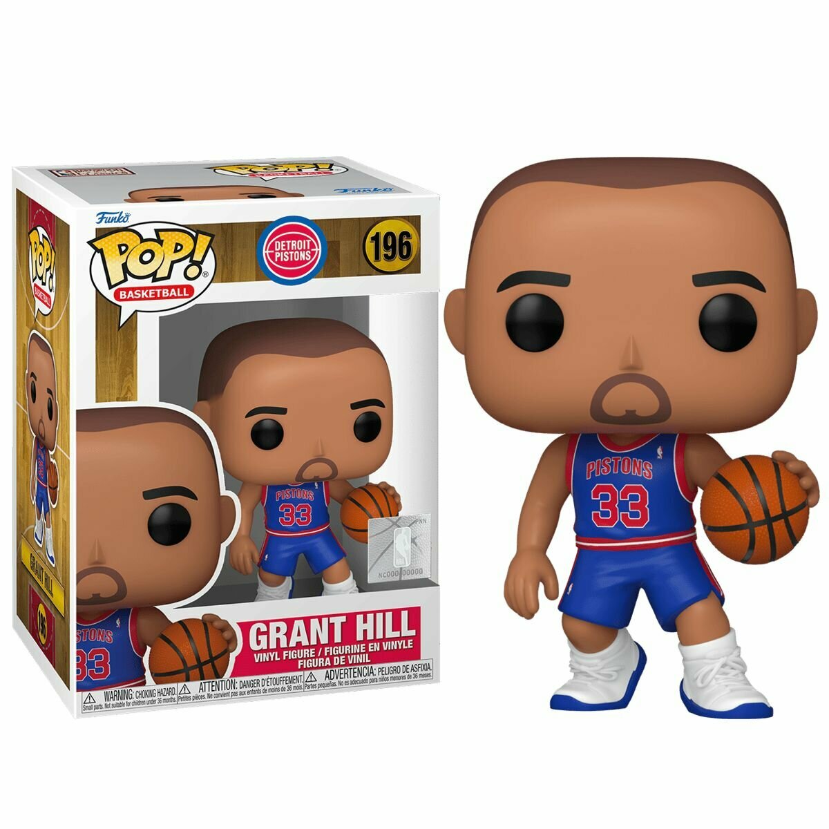 Фигурка баскетболист Грант Хилл Детройт Пистонс Grant Hill Detroit Pistons из серии NBA Баскетбол 196