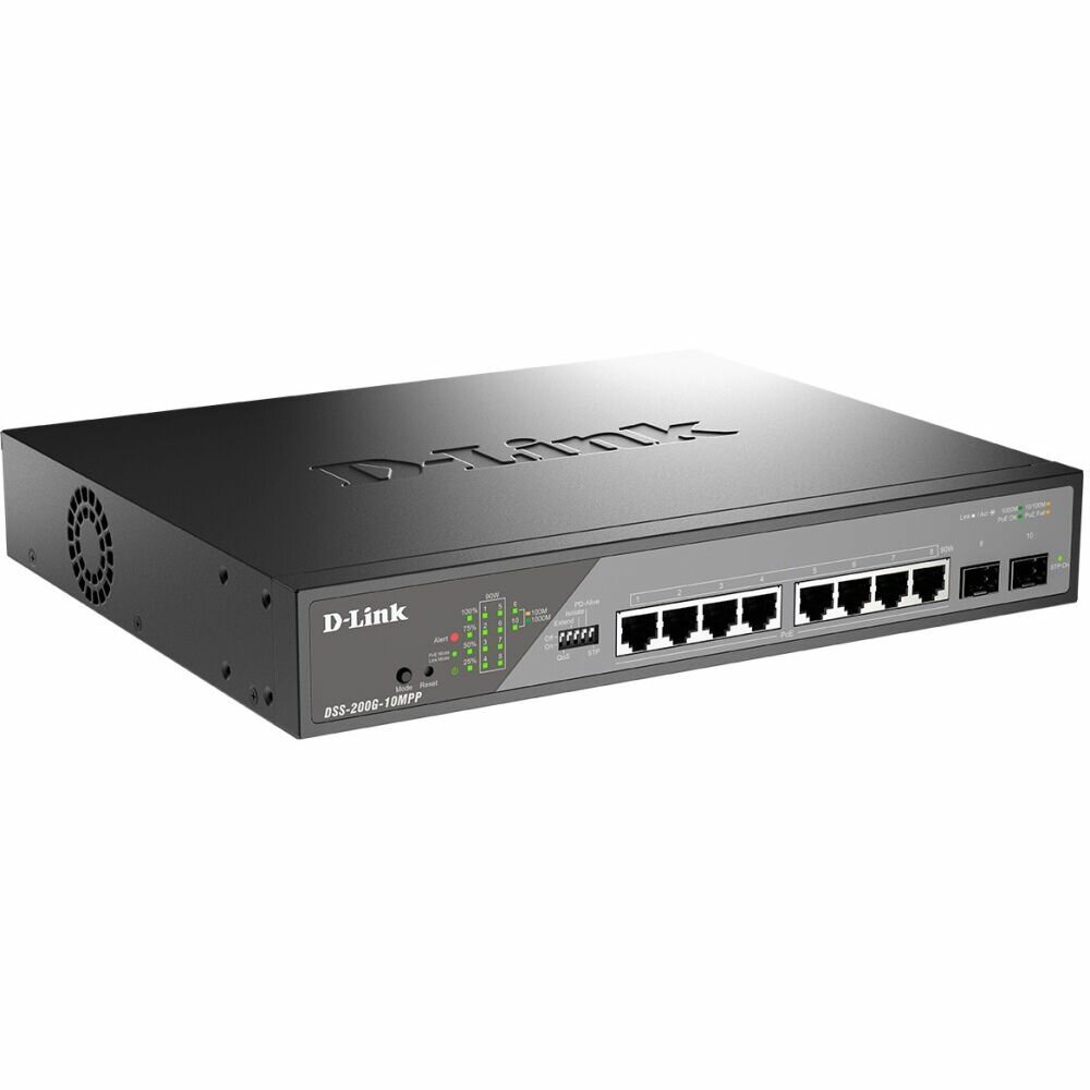 Коммутатор D-Link DSS-200G-10MPP/A1A — фото 1