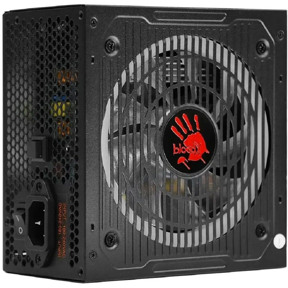 Блок питания Bloody ATX 750W BD-PS750G 80+ gold (20+4pin) APFC 120mm fan color LED 6xSATA Cab Manag