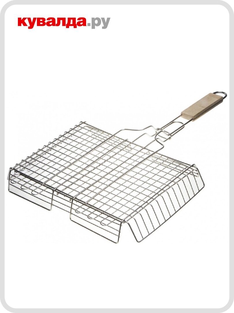 Решетка-гриль GRINDA 424732 Barbecue, 340х260 мм, объемная, нержавеющая сталь