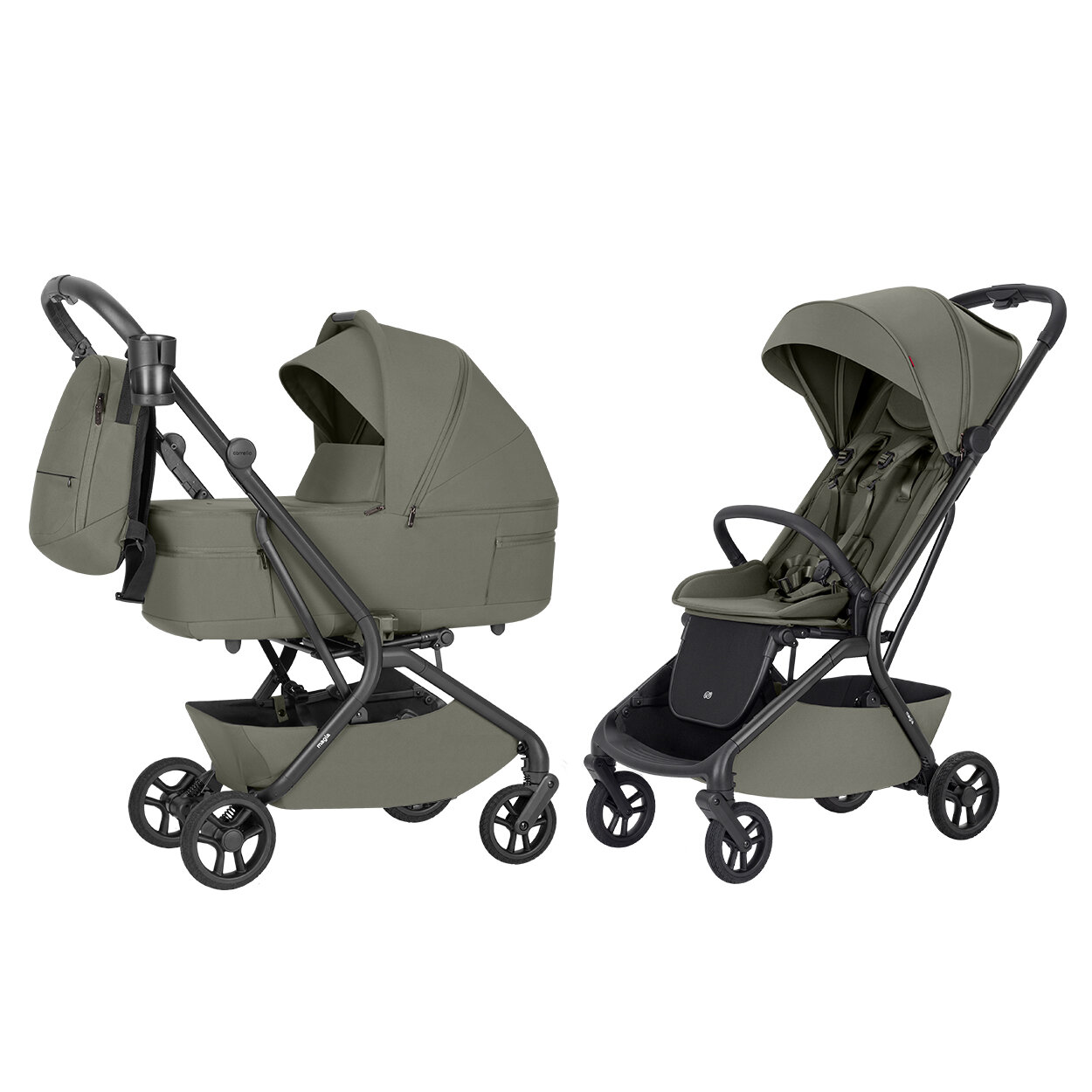Коляска 2 в 1 Carrello Magia 2.0 Malted green увеличенные колеса 2026
