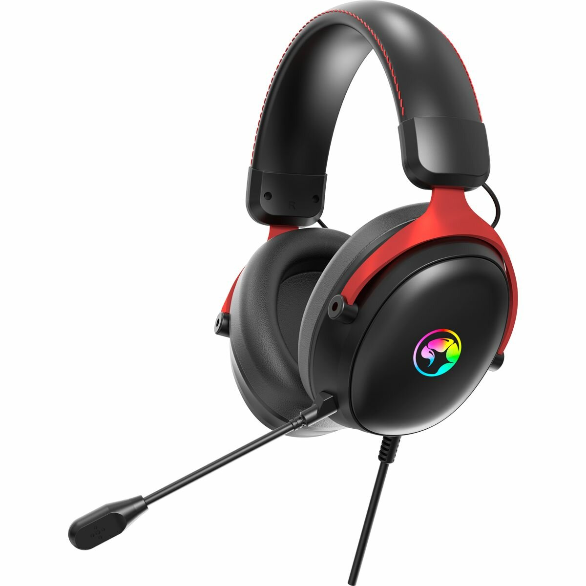 Гарнитура Marvo HG9076 Tactic X чёрный, проводная, USB, подсветка
