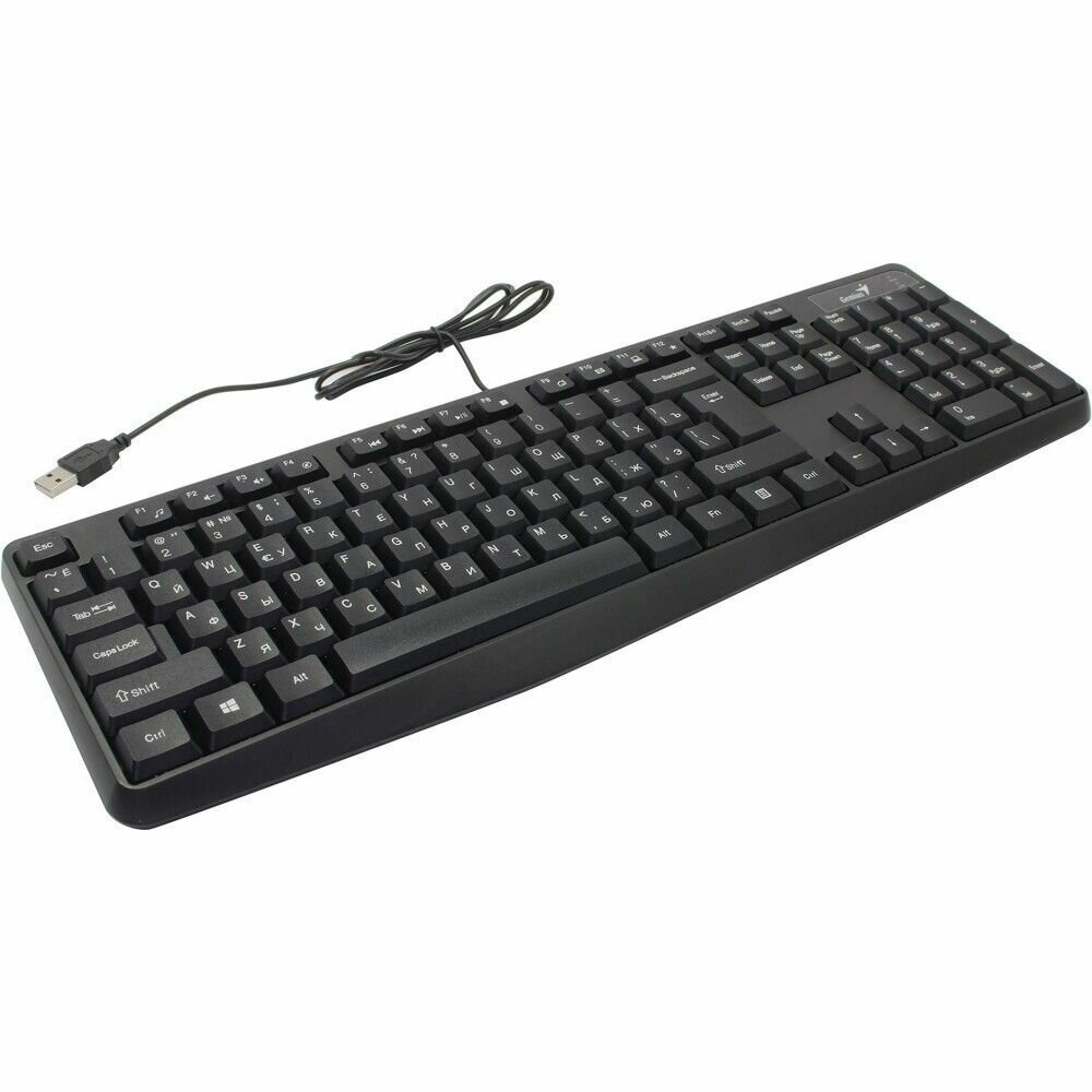 Клавиатура проводная Genius Smart KB-117, USB, черный
