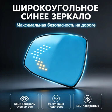 Зеркало заднего вида для авто: контроль слепых зон, подогрев и LED-подсветка