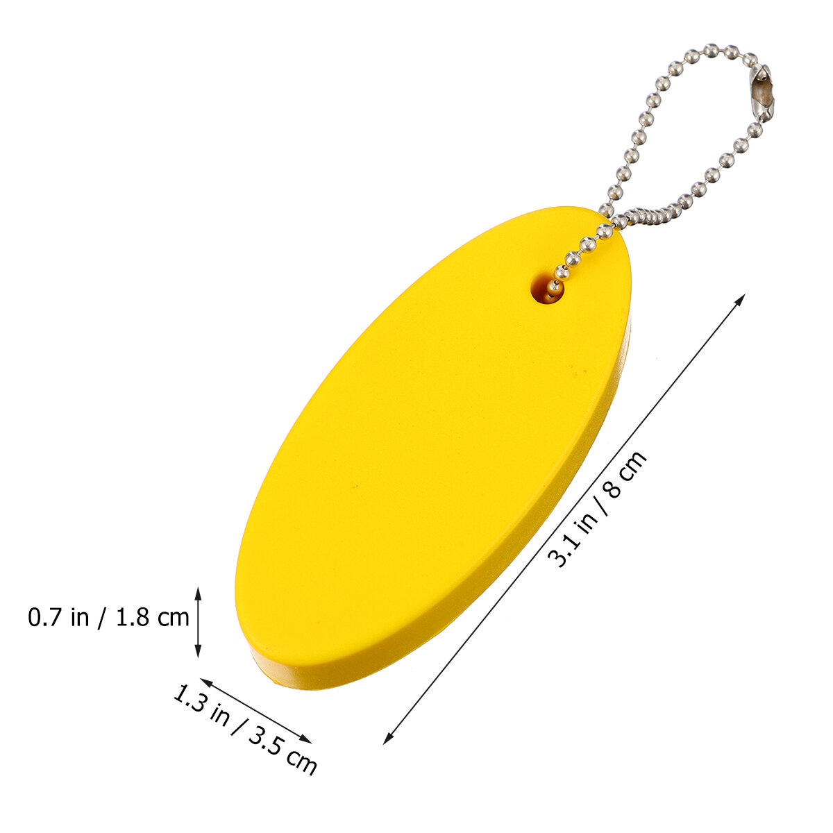 3 Штуки Плавающий Ключник Из PU Креативное Овальное Удлинение 8.00X3.50X1.80Cm