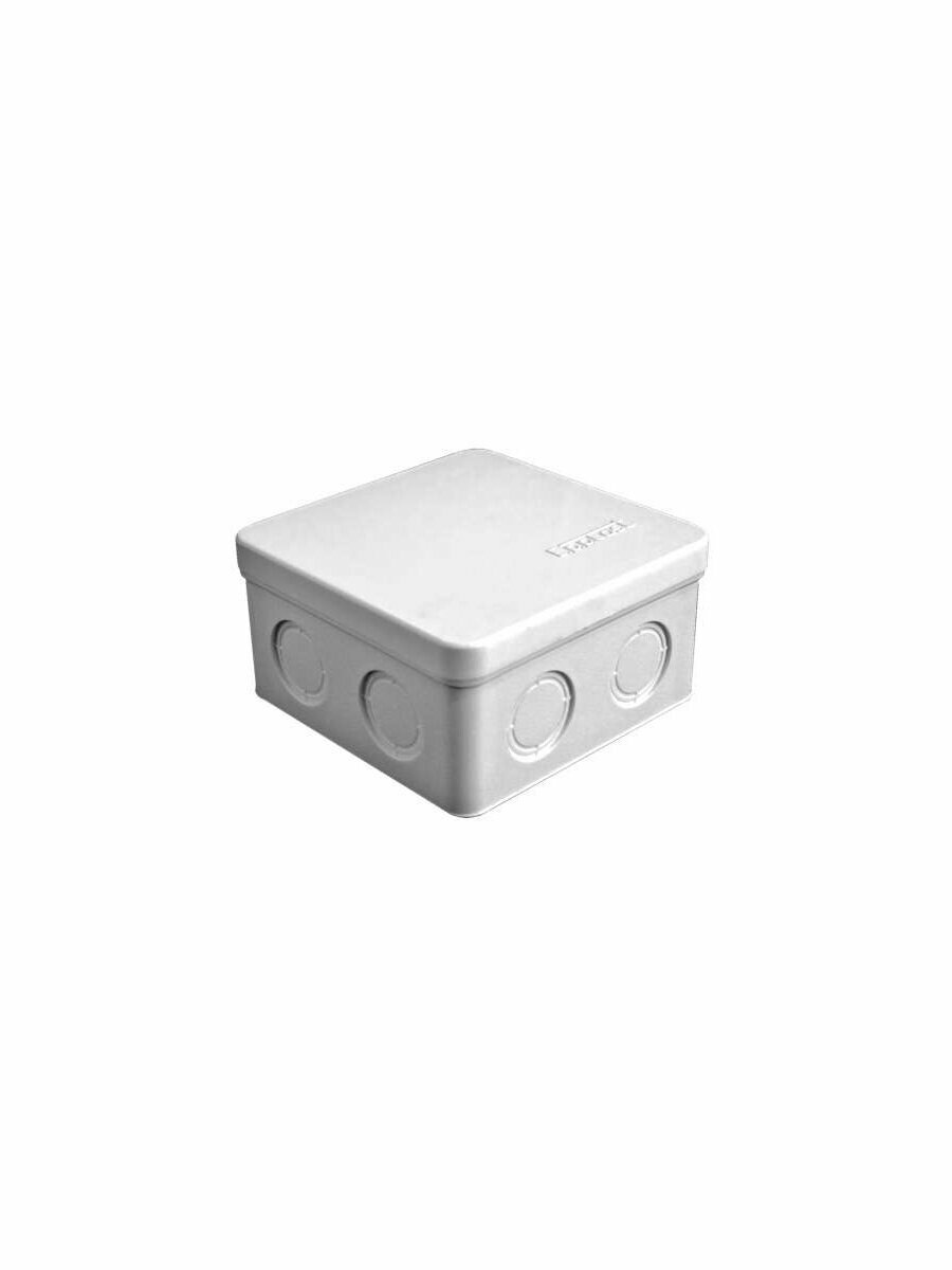 Коробка распределительная ОП 105х105х56мм IP54 7 выходов без гермовводов крышка защелкивающаяся сер. Epplast 105032