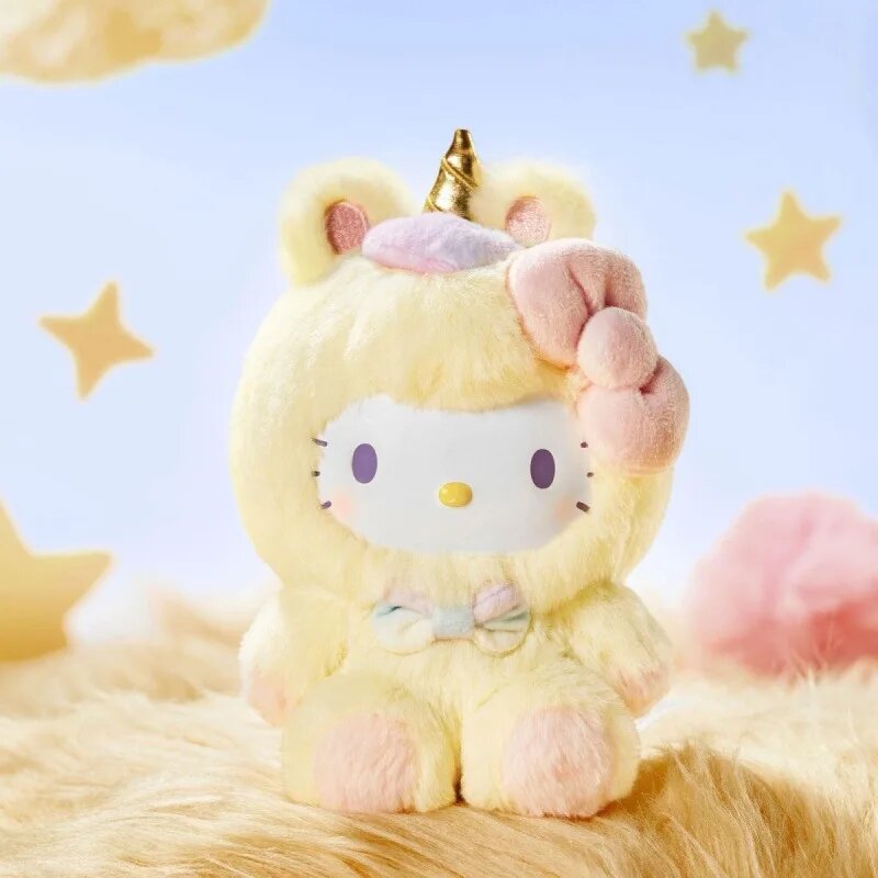 Новая японская плюшевая кукла Sanrio: милые персонажи Pochacco, Hello Kitty, Melody, Kuromi, Cinnamoroll, Pompompurin. Кавайная кукла-подушка для декора кровати.