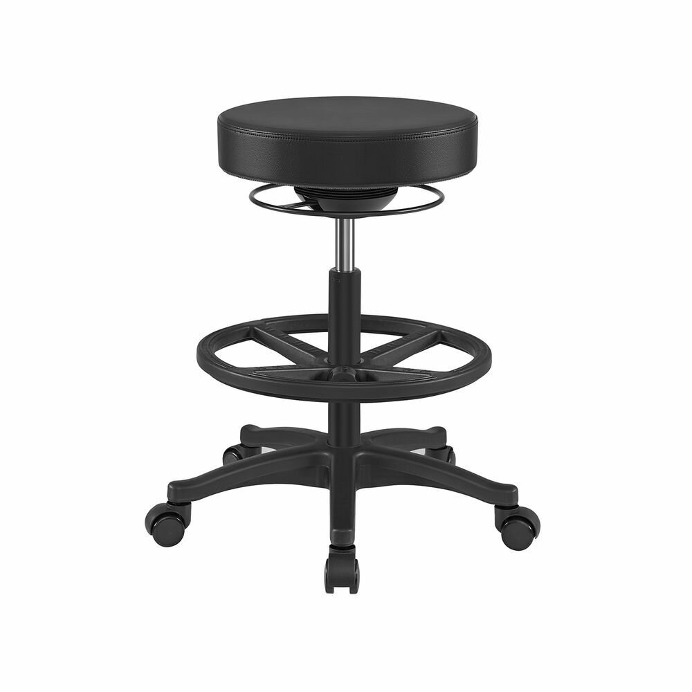 Стул барный SONGMICS 51,5 x (59,5-81) см, цвет черный, OSC007B01