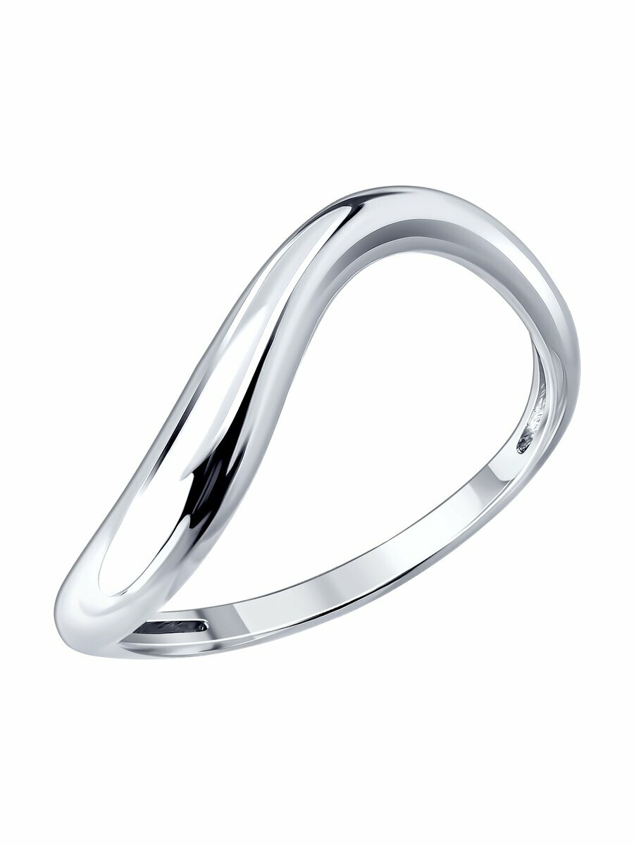 Кольцо, серебро, 925 проба, родирование