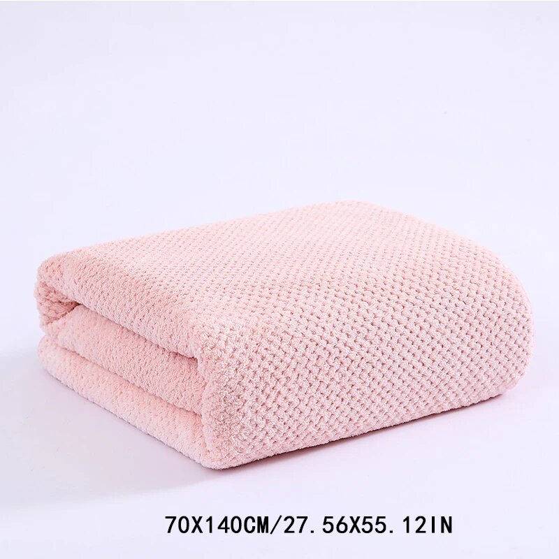 Коралловое полотенце из микрофибры Розовый, 70x140cm Pink