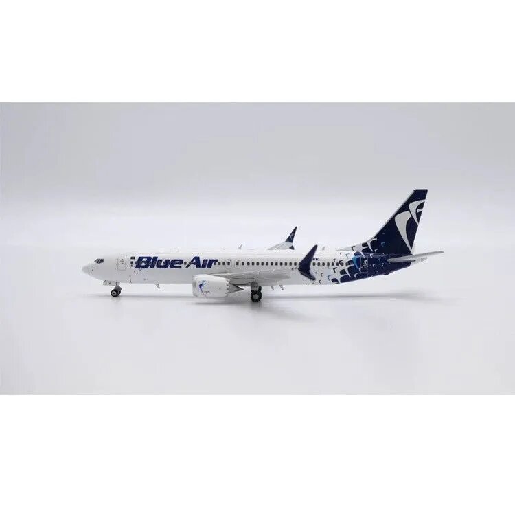 JC Wings LH4312 Blue Air Boeing 737 MAX 8 Модель самолета Бортовой номер YR-MXE Масштаб 1:400 Металлическая коллекционная модель Авиакомпания Румынии