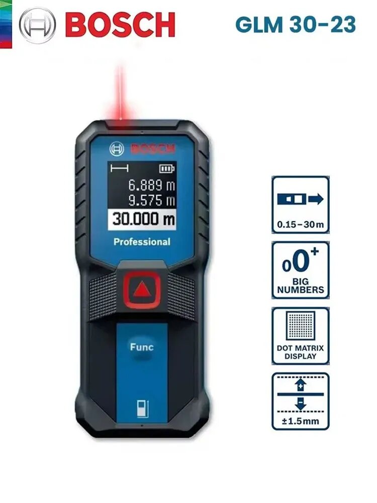 Лазерный дальномер Bosch GLM 30-23