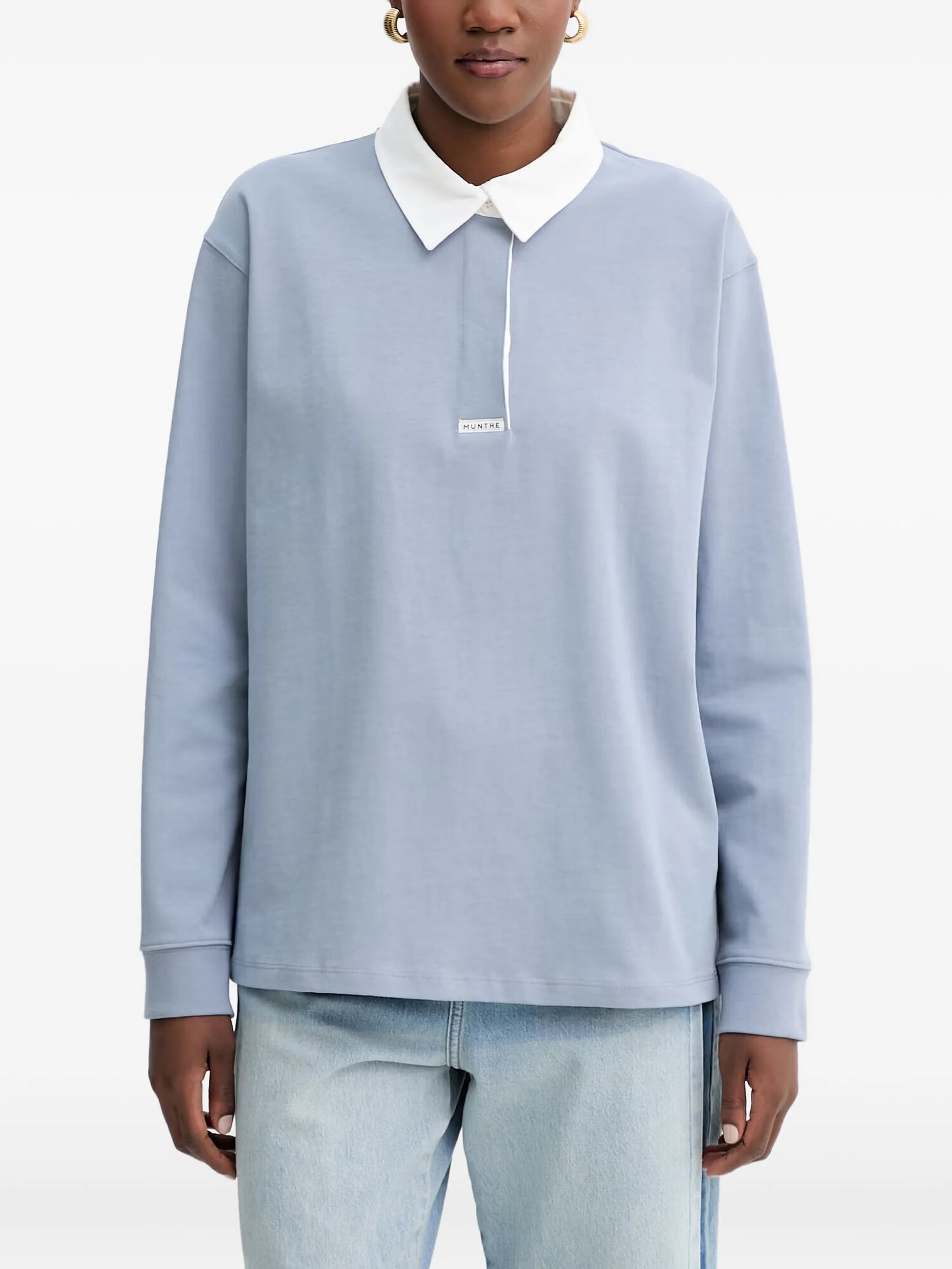 Топ Becent long-sleeved polo top