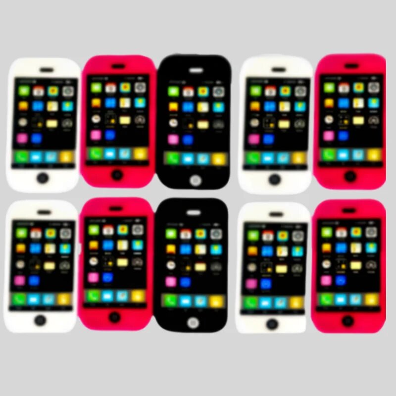 Детский ластик в виде телефона mixture 10pcs