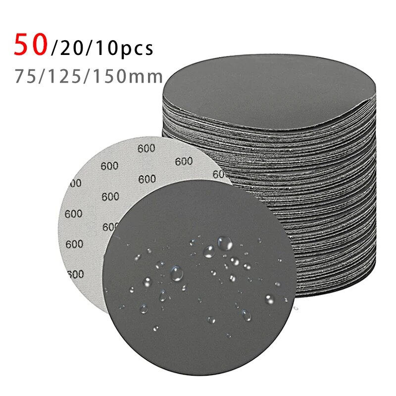 Шлифовальные диски TQLQ 75/125/150 мм карбид кремния 5inch 125mm, 10pcs, 1200
