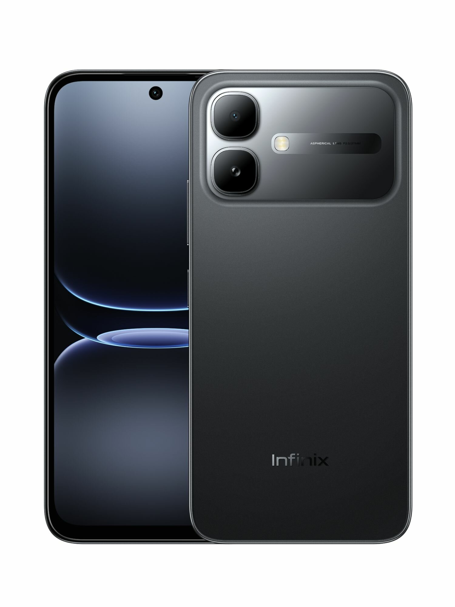 Смартфон Infinix SMART 20 4/64 ГБ Shadow Black Чёрный ЕАС (Ростест)