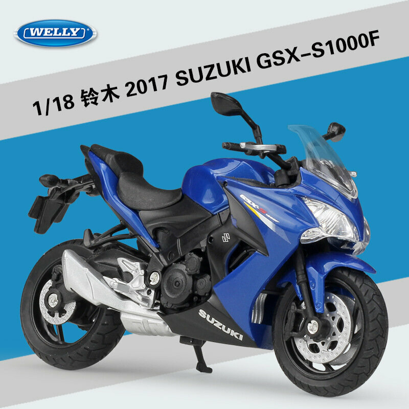 Модель мотоцикла Вилли уэлли "Kawasaki Ninja ZX10-RR", имитационная, 2017 г, синий