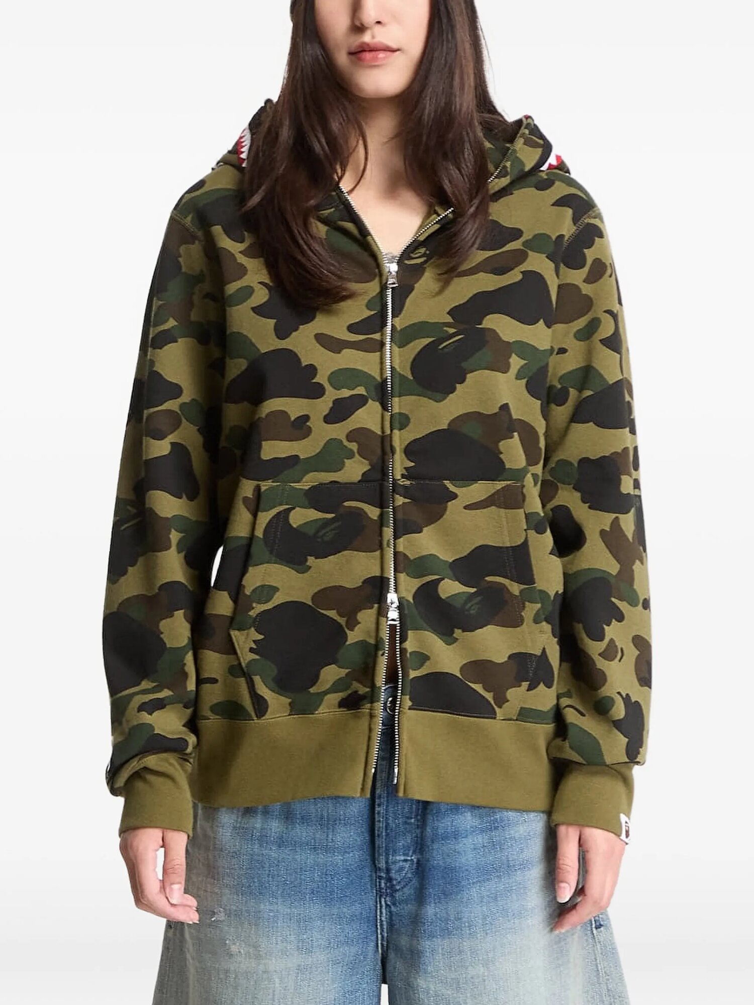 Худи A BATHING APE 1st Camo Shark, размер 50 — фото 1