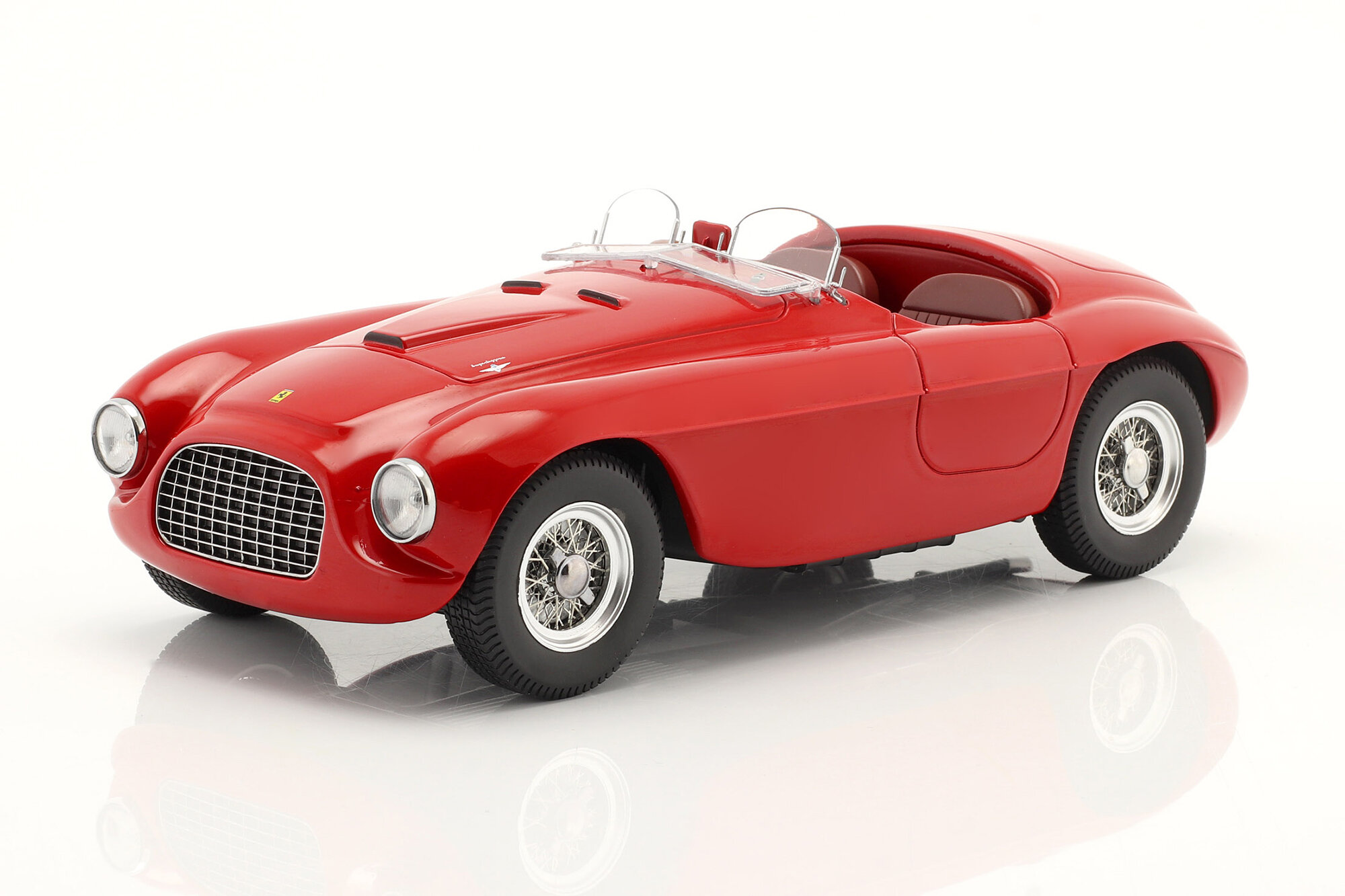 Модель коллекционная KK-SCALE Ferrari 166 mm barchetta 1949 red