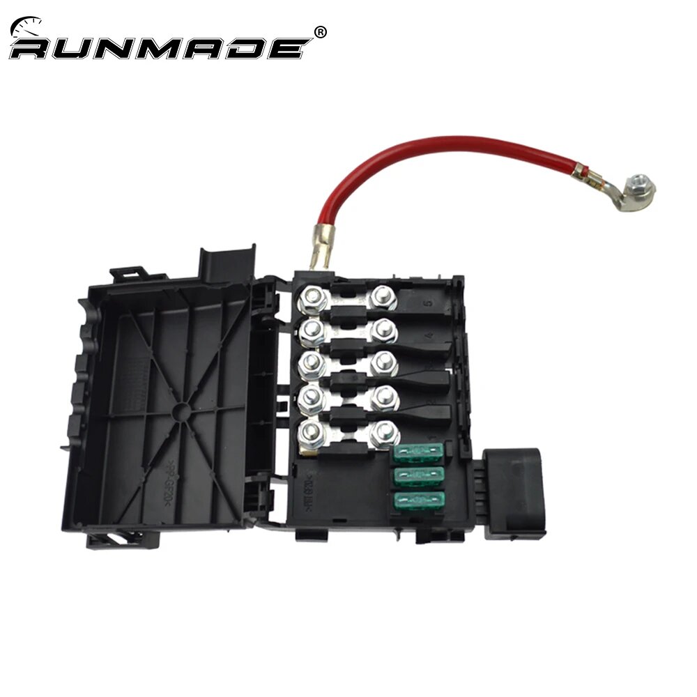 Блок предохранителей и клеммы аккумулятора Runmade для VW Golf, Jetta, Beetle, Audi A3/S3, Seat, Skoda 99-05, артикул 1J0937550A