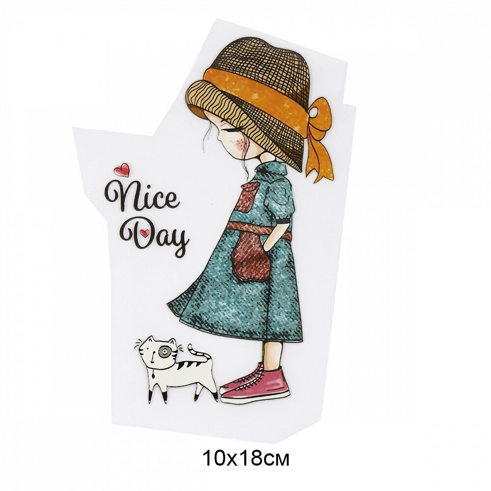Термоаппликация TBY "Nice Day", 10х18 см, 10 шт (TBY.1258)