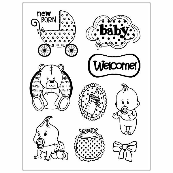 Штамп STAMPERIA "Baby", на резиновой основе HD