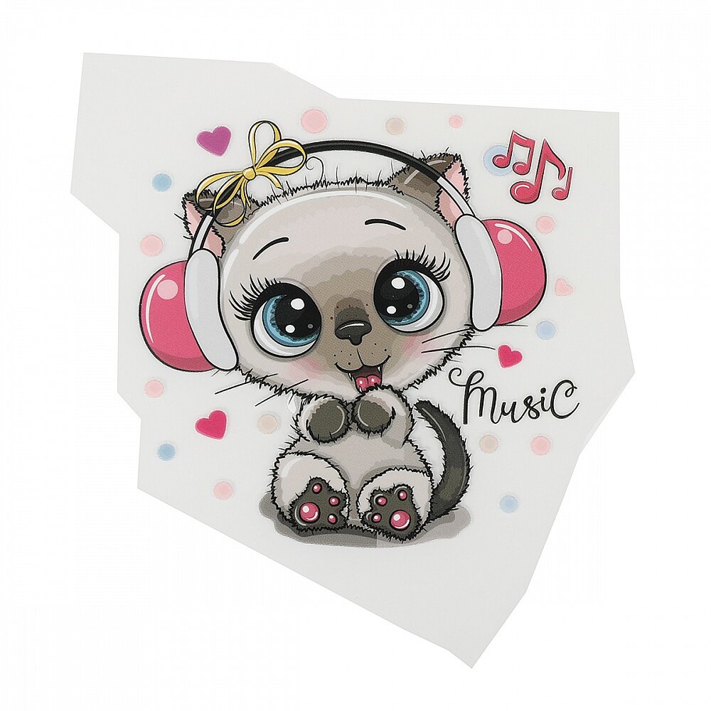 Термотрансферы TBY "Music", 9х9 см, 2 шт