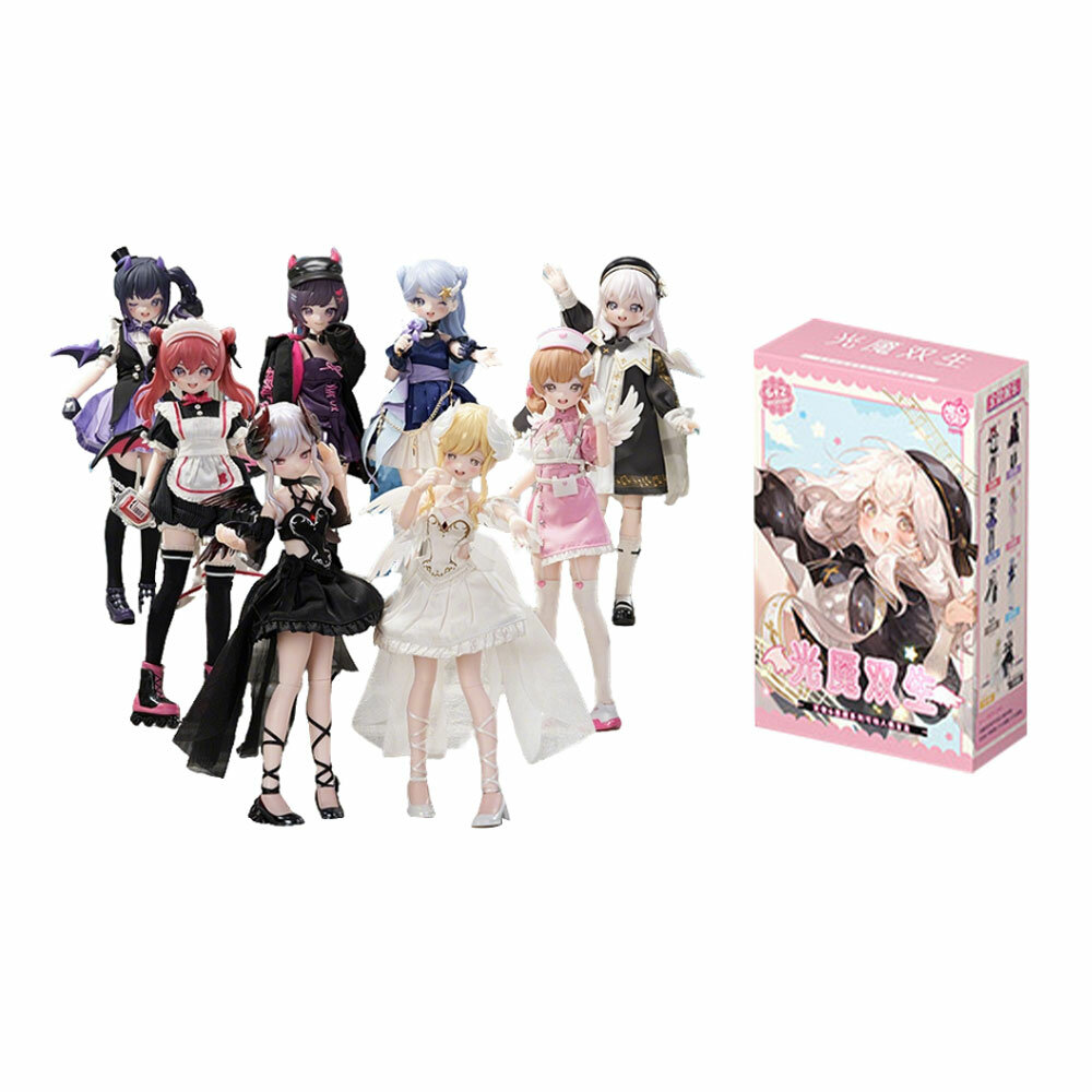 Экшн-фигурка унисекс M&G SHOP Light Shadow Twin Collection Mjd, случайная коробка-сюрприз с трендовой куклой, Single Mystery Box (Random Pick)