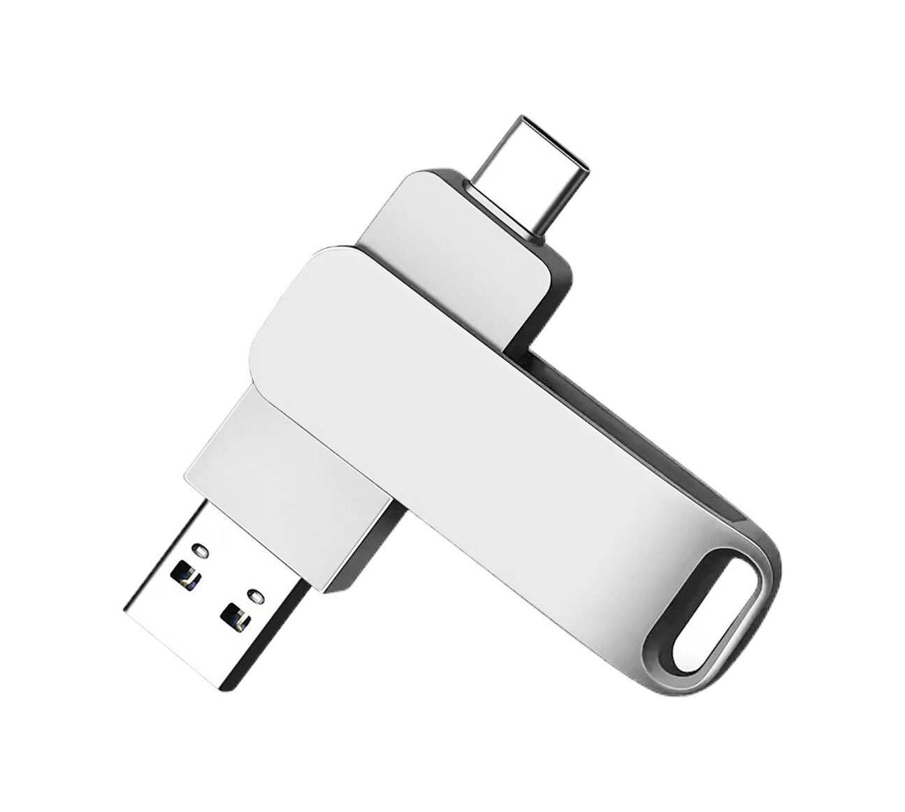 Металлический флеш-накопитель Type-C USB 2.0 для мобильных телефонов, 256 ГБ высокоскоростной OTG-накопитель,