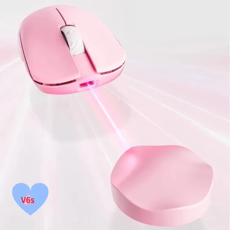 Беспроводная игровая мышь SCYROX V8 V6 V8s V6s 8K PAWNEXTI Sakura Pink-V6s 8K