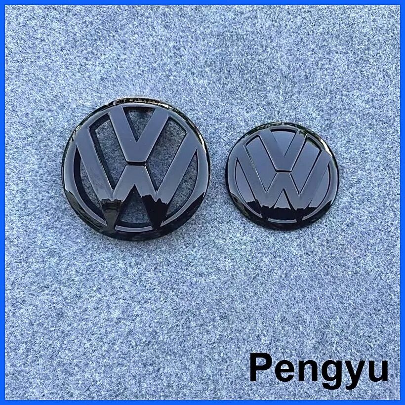 Глянцевые черные эмблемы для Volkswagen Jetta 6 2011-2014 передние и задние