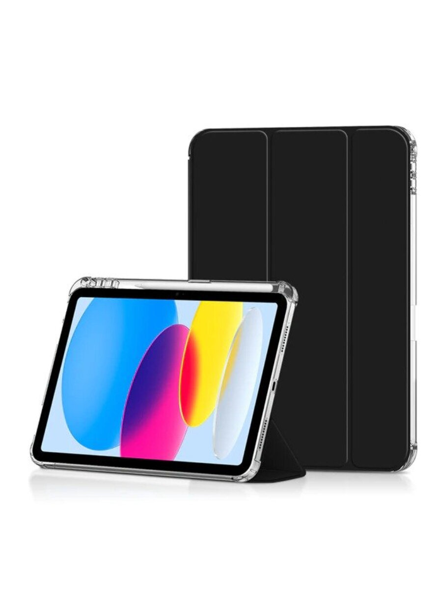 Чехол-книжка Comma Joy Series with Penсil slot для iPad 10 10.9" (2022), черный