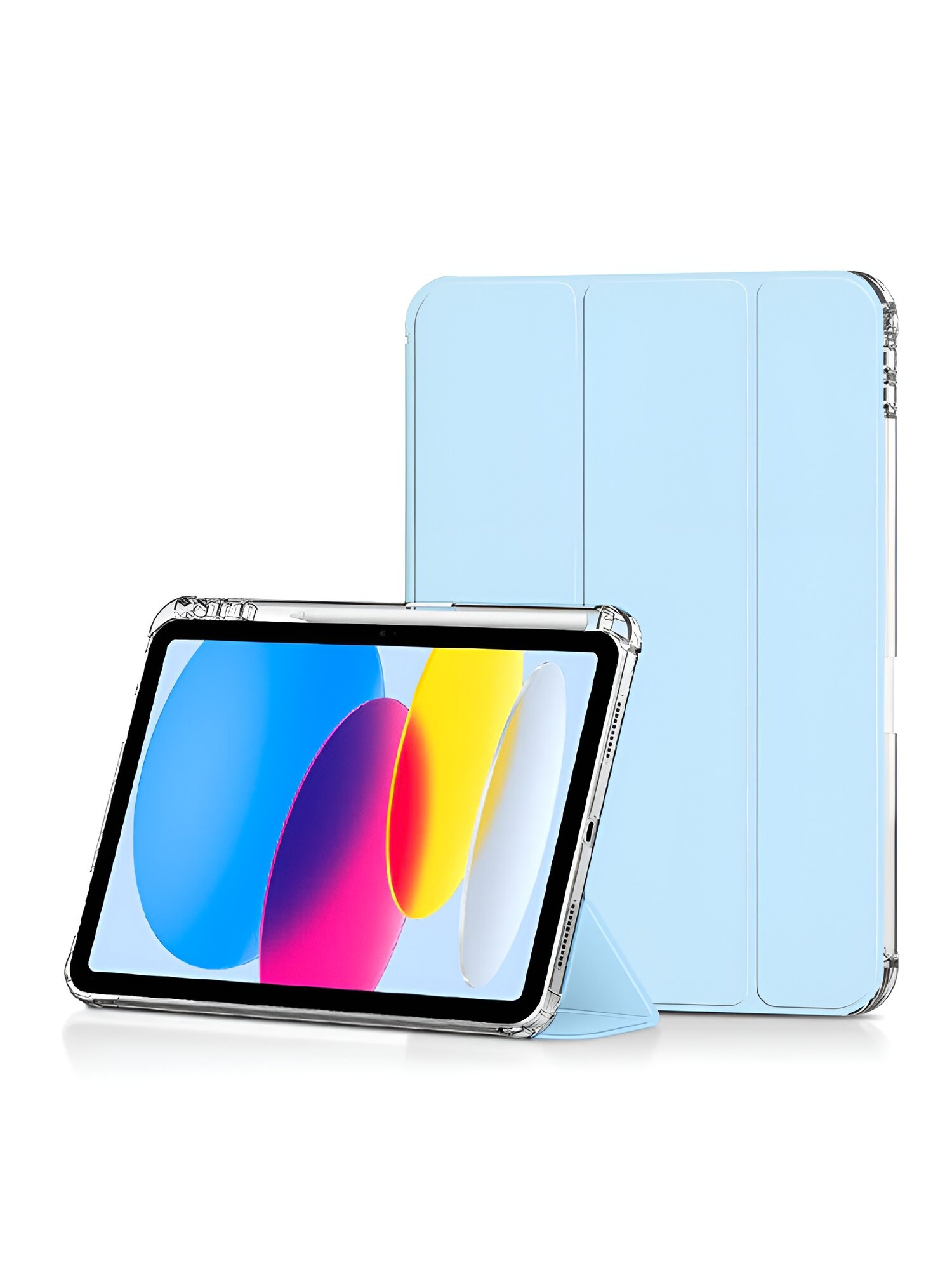 Чехол-книжка Comma Joy Series with Pencil slot для iPad 10 10.9" (2022), голубой