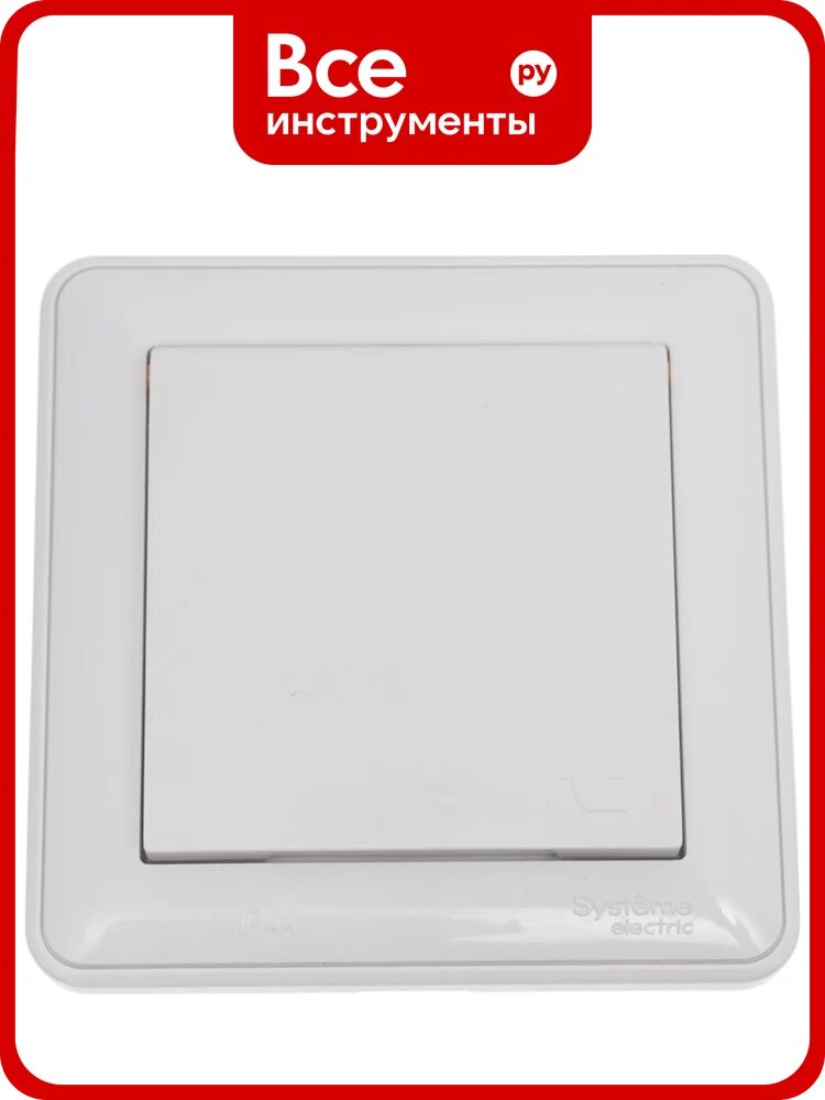 Розетка Systeme Electric WESSEN RS16-152B-18, с заземлением и шторками, белая, IP44