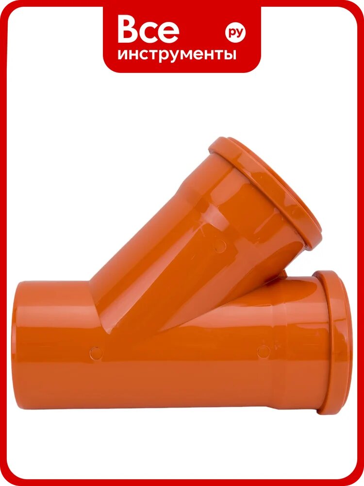 Тройник LAMMIN НК 110x110/45 Lm36051101104 полипропиленовый наружный канализационный полупрофессиональный
