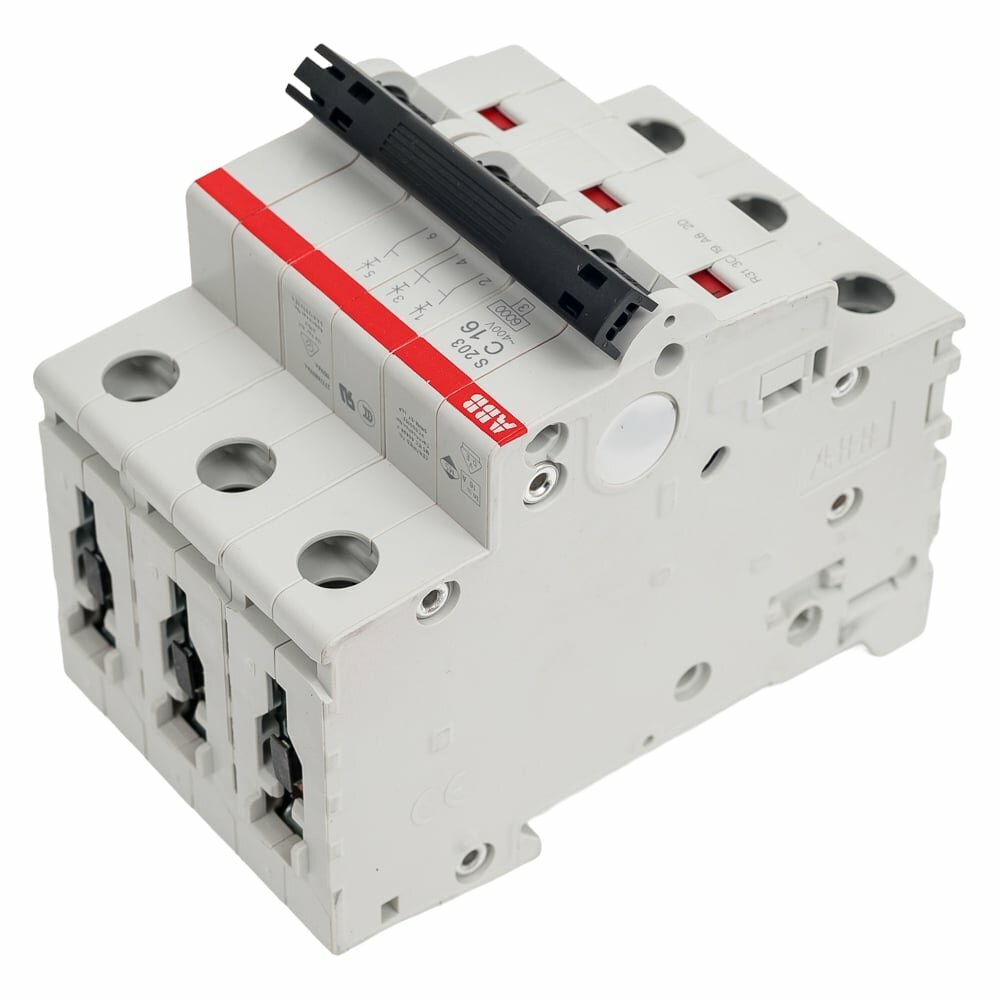 Автоматический трехполюсный выключатель ABB 16А С S203 6кА 2CDS253001R0164 — фото 1
