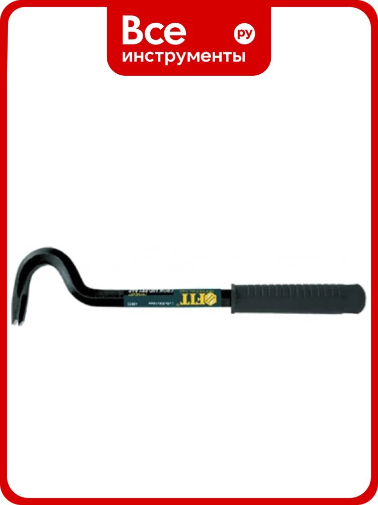 Гвоздодер FIT 46933, кованый, шестигранный, резиновый, 30 см