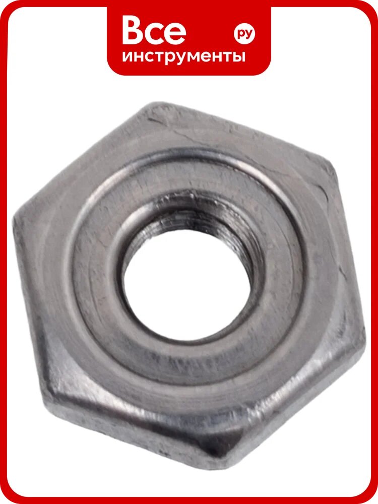 Гайка приварная DINFIX M4 DIN 929 (50 шт) 00-0004728 стальная без покрытия, по стандарту DIN 929, для сварных соединений