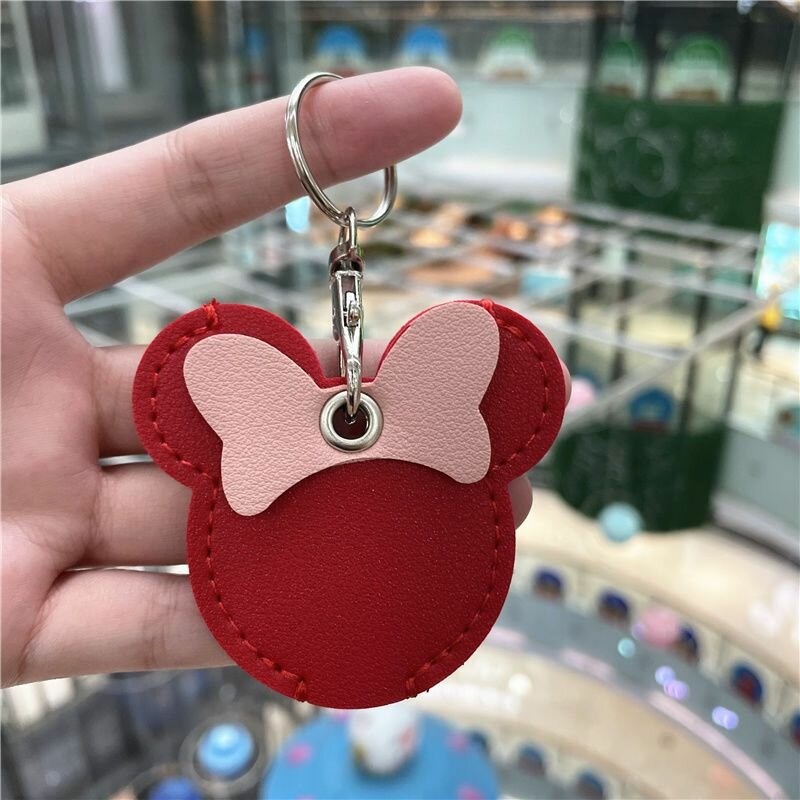 Красный брелок с кошачьим когтем Мими и круглым зажимом для ключей, милый аксессуар