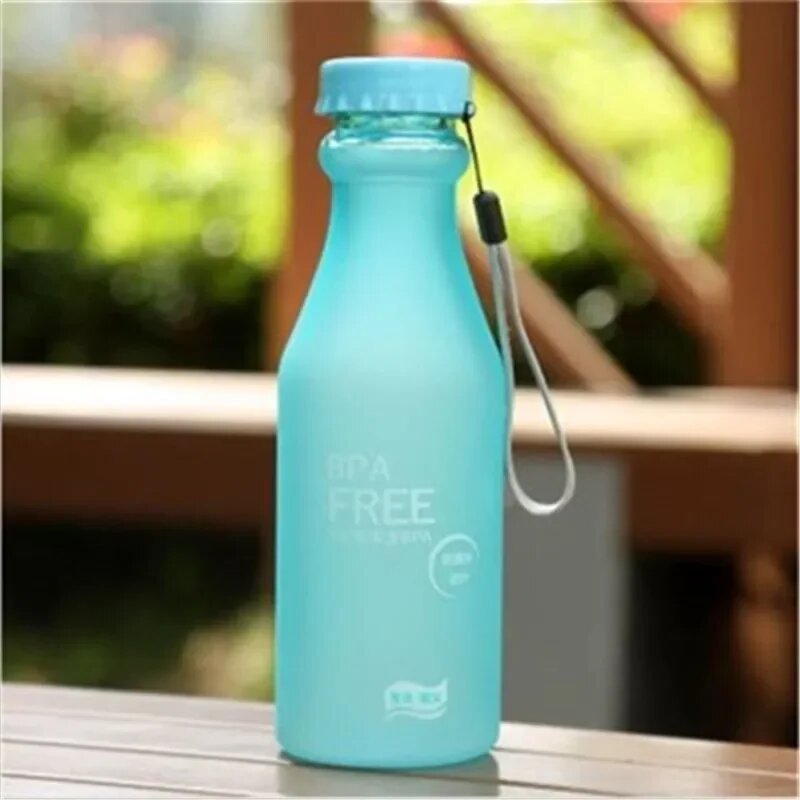 Бутылка для воды 550 мл, синяя, BPA Free