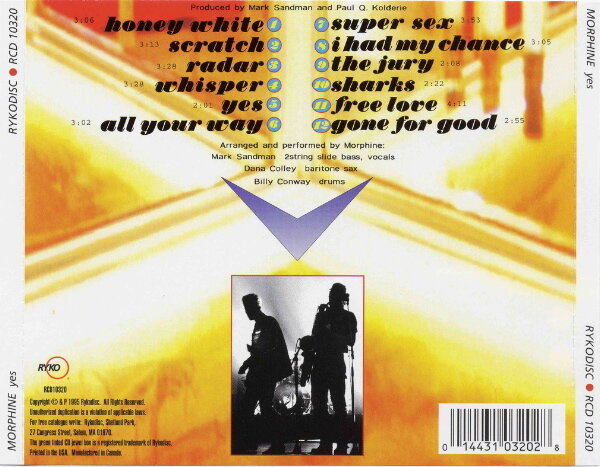 Компакт-диск Morphine: Yes (1 CD) — фото 1