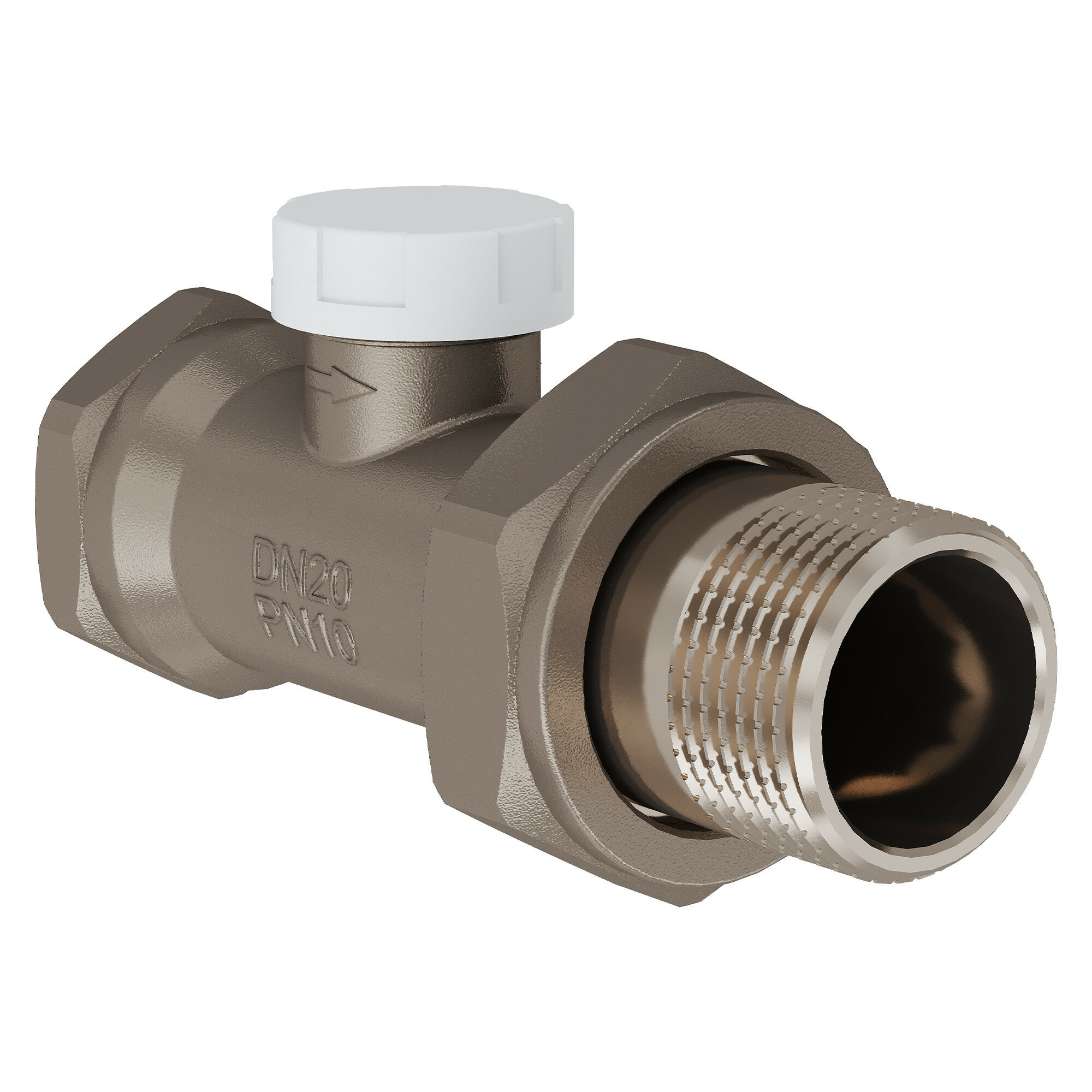 Клапан запорный прямой Royal Thermo 3/4"
